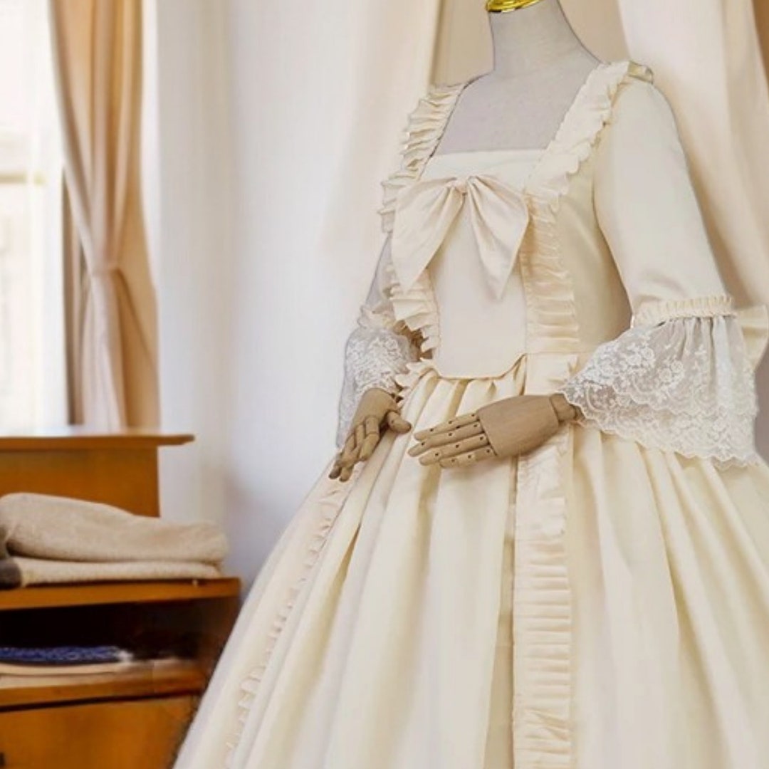 Georgian Rococo Ball Gown, 18th Century Cosplay Theatre Dress, Marie ...