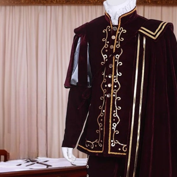 Renaissance Men Medieval Noble Clothing - Etsy