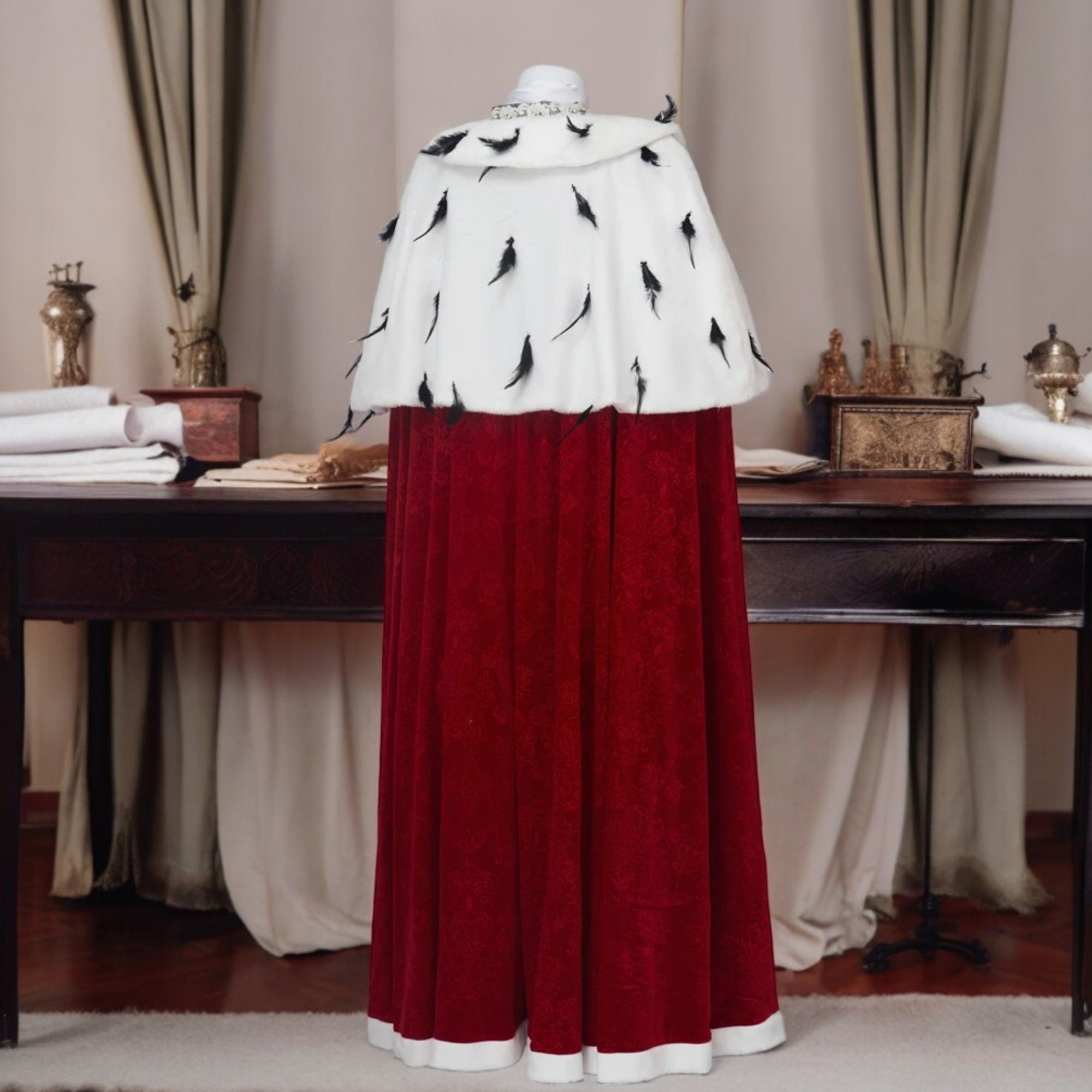 Royal King Cloak, Renaissance Cosplay Cape, Historical Prince Costume ...