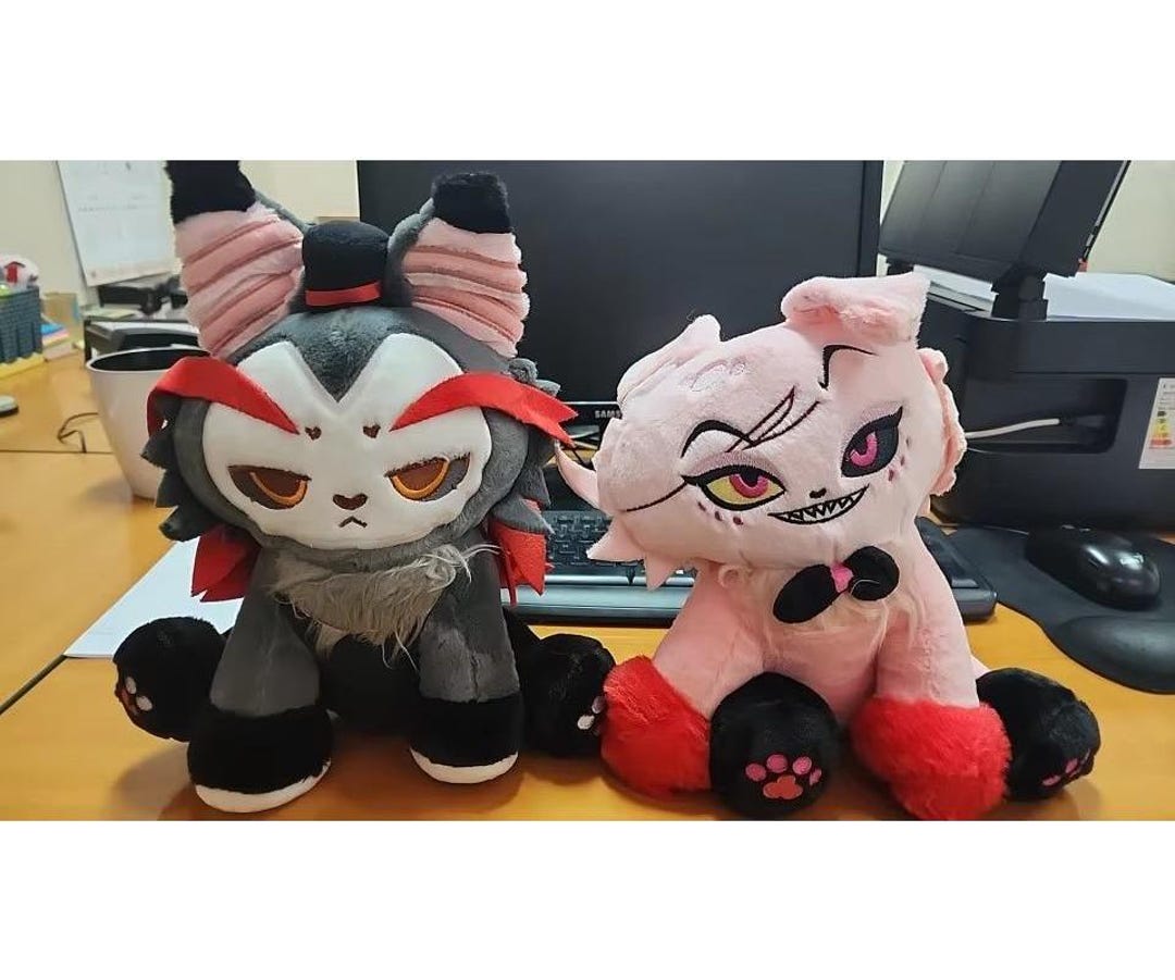 Hazbin Hotel Vaggie Charlie Plush Toy Funny Angel Dust Alastor TV Fans ...