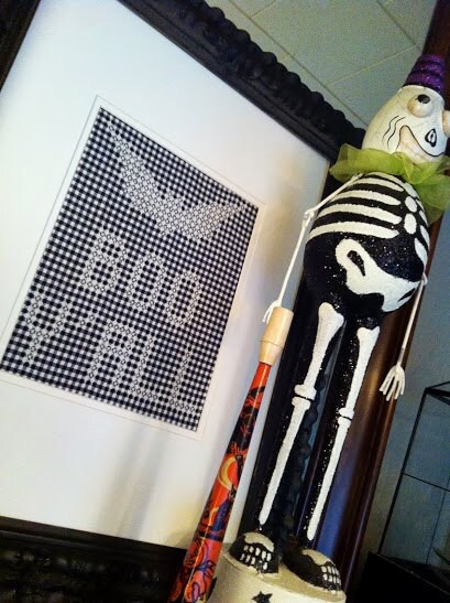 Boo Y'all Halloween Chicken Scratch Gingham Embroidery - Etsy