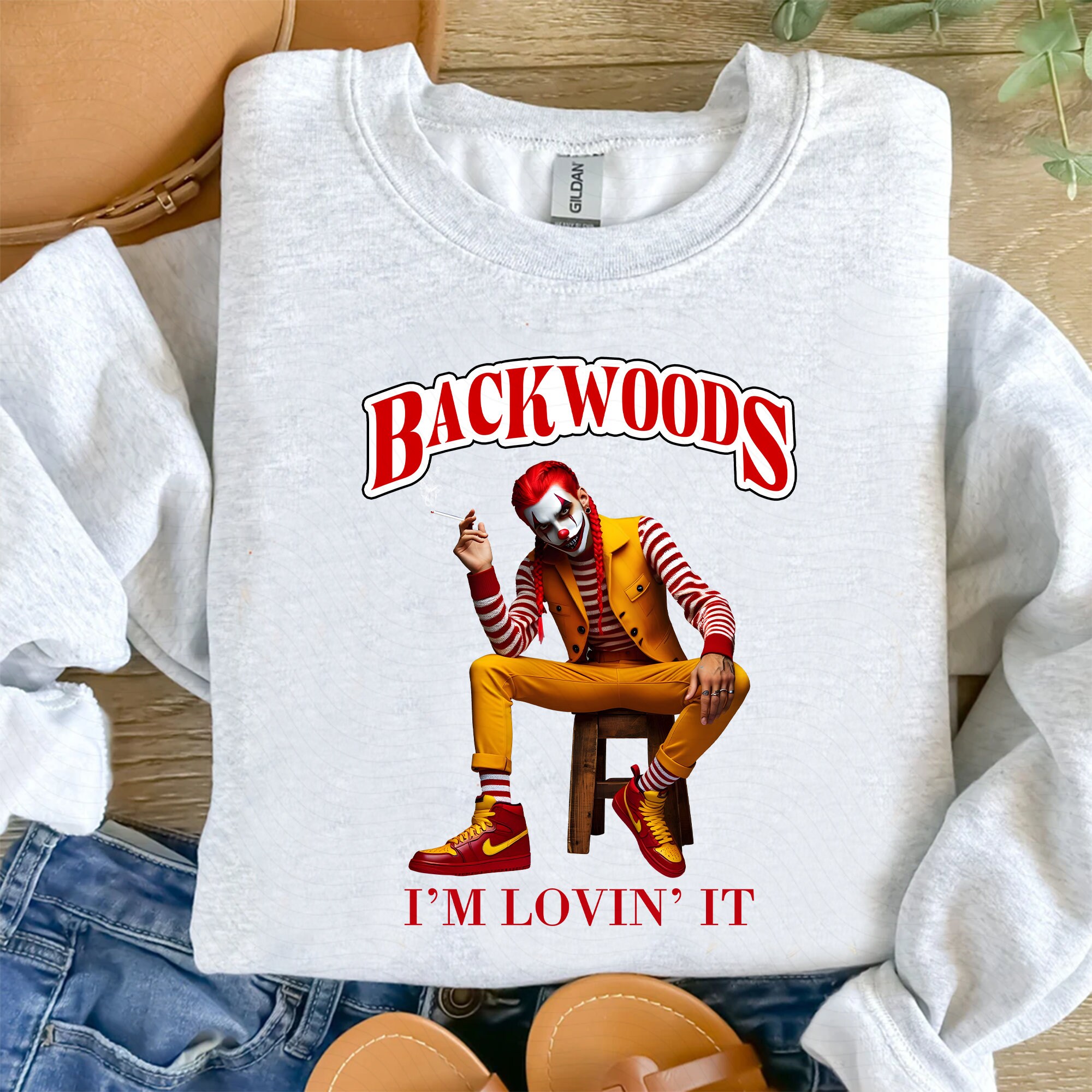 I'm Loving It Backwoods Png, Halloween Horror Characters Png, Retro ...