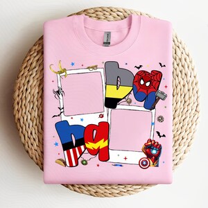 Canva Template Preppy Dada Photo With Kids PNG Bundle, Superhero Father ...