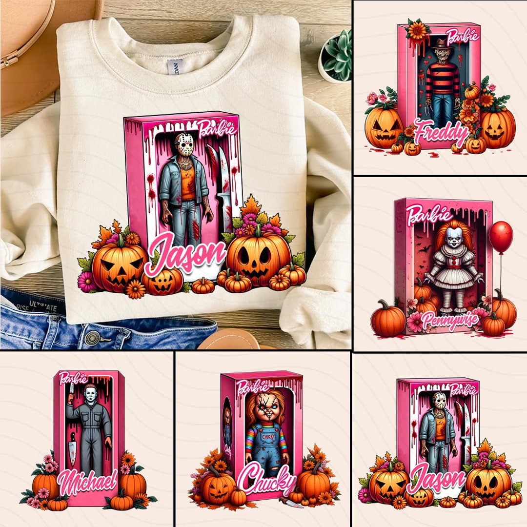 Halloween Killer Doll Bundle Png, Horror Movie Killers Png, Scary Movie ...