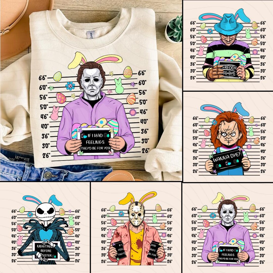 5+ Easter Killer Mugshot Png Bundle, Horror Easter Png , Happy Easter ...