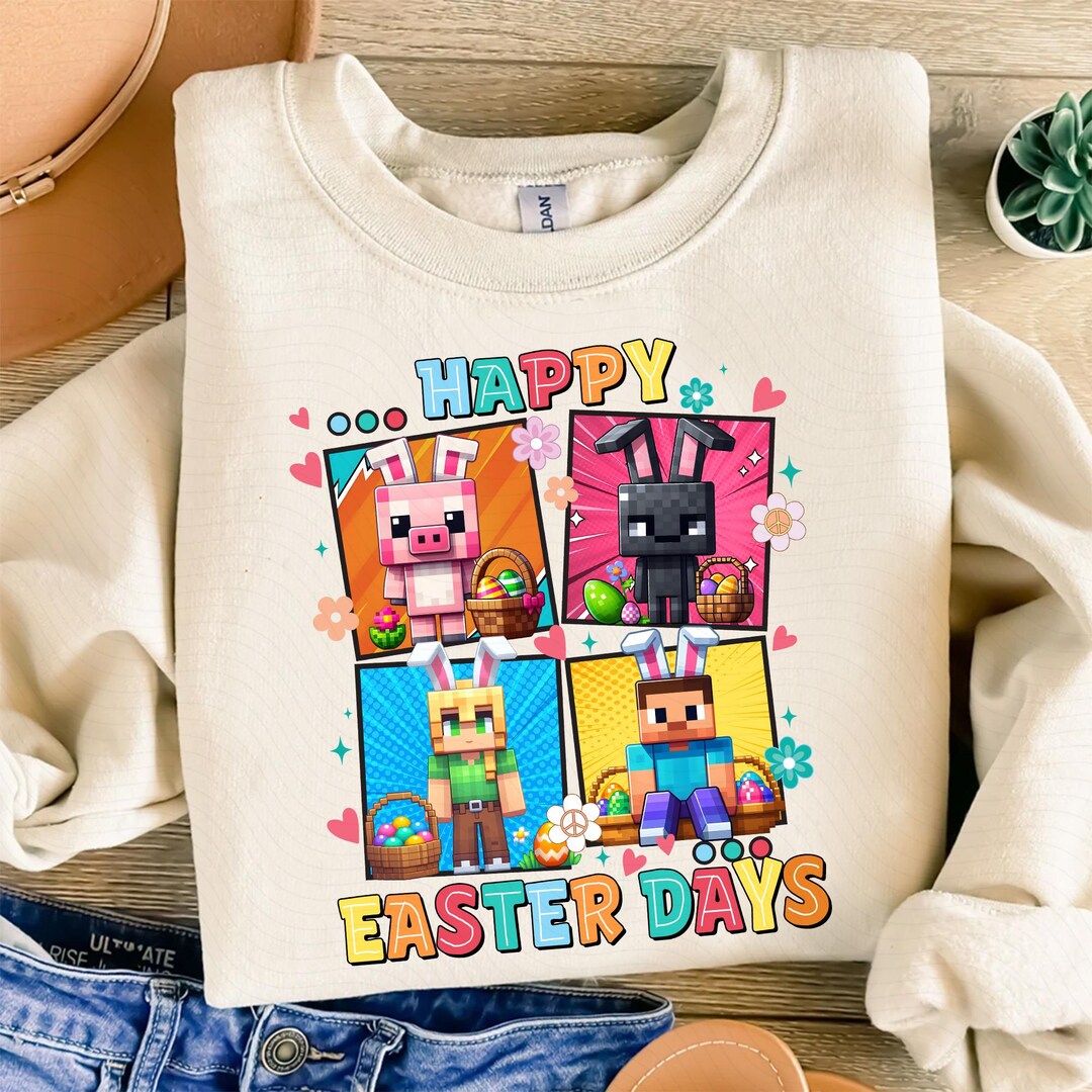 Character Easter Png, Retro Easter Png, Happy Easter Png, Gamer Easter ...