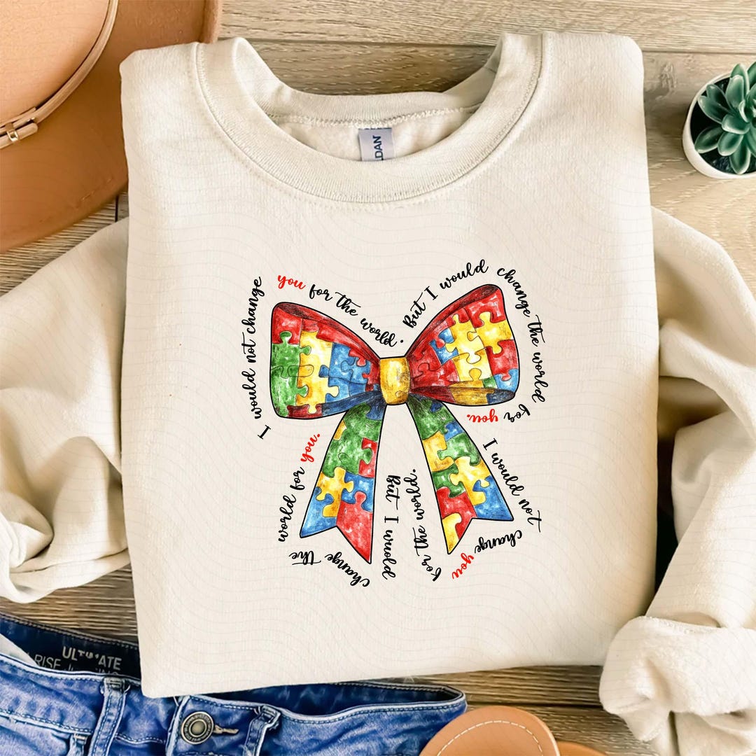 Retro Autism Coquette Bow, Autism Png, Autism Awareness Png, Coquette ...