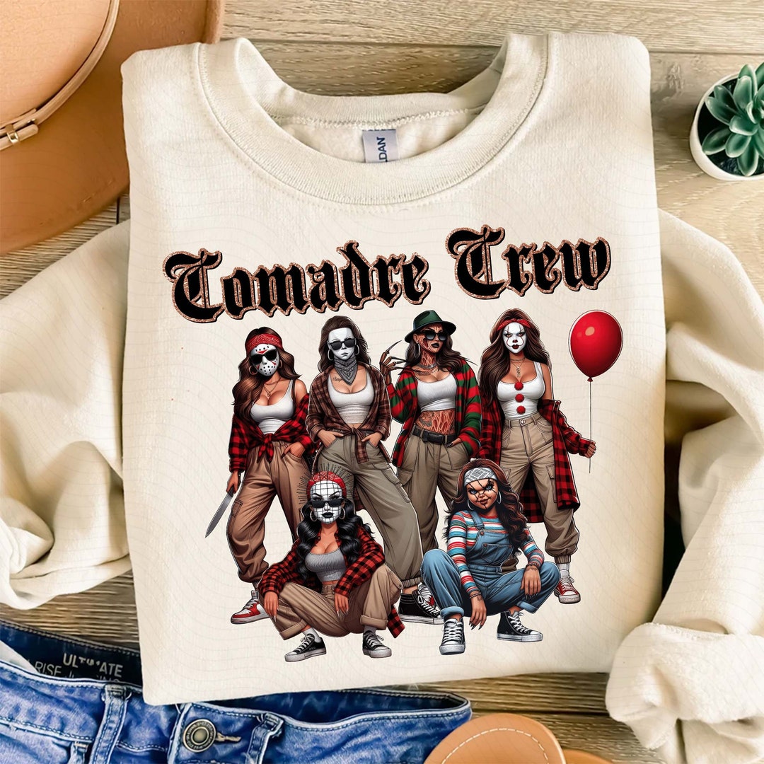 Comadre Crew Halloween Character Png, Halloween Mama Chigona Png, Thug ...