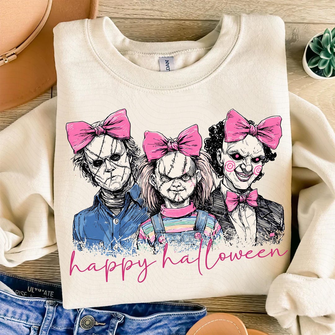 Horror Coquette Bow Png, Happy Halloween Png, Horror Halloween Png ...