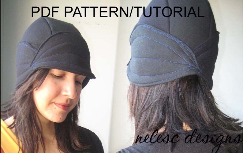Helmet Hat PDF Sewing Pattern, PDF Tutorial, Sweatshirt Hat, T Shirt ...