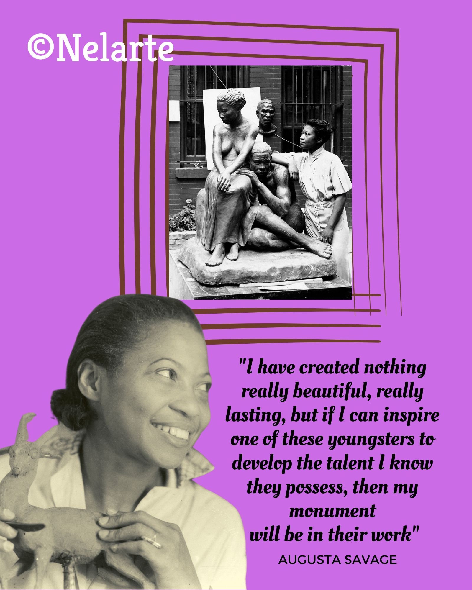 Augusta Savage Quote Art Printable: African American Sculptor (digital Download) - Etsy
