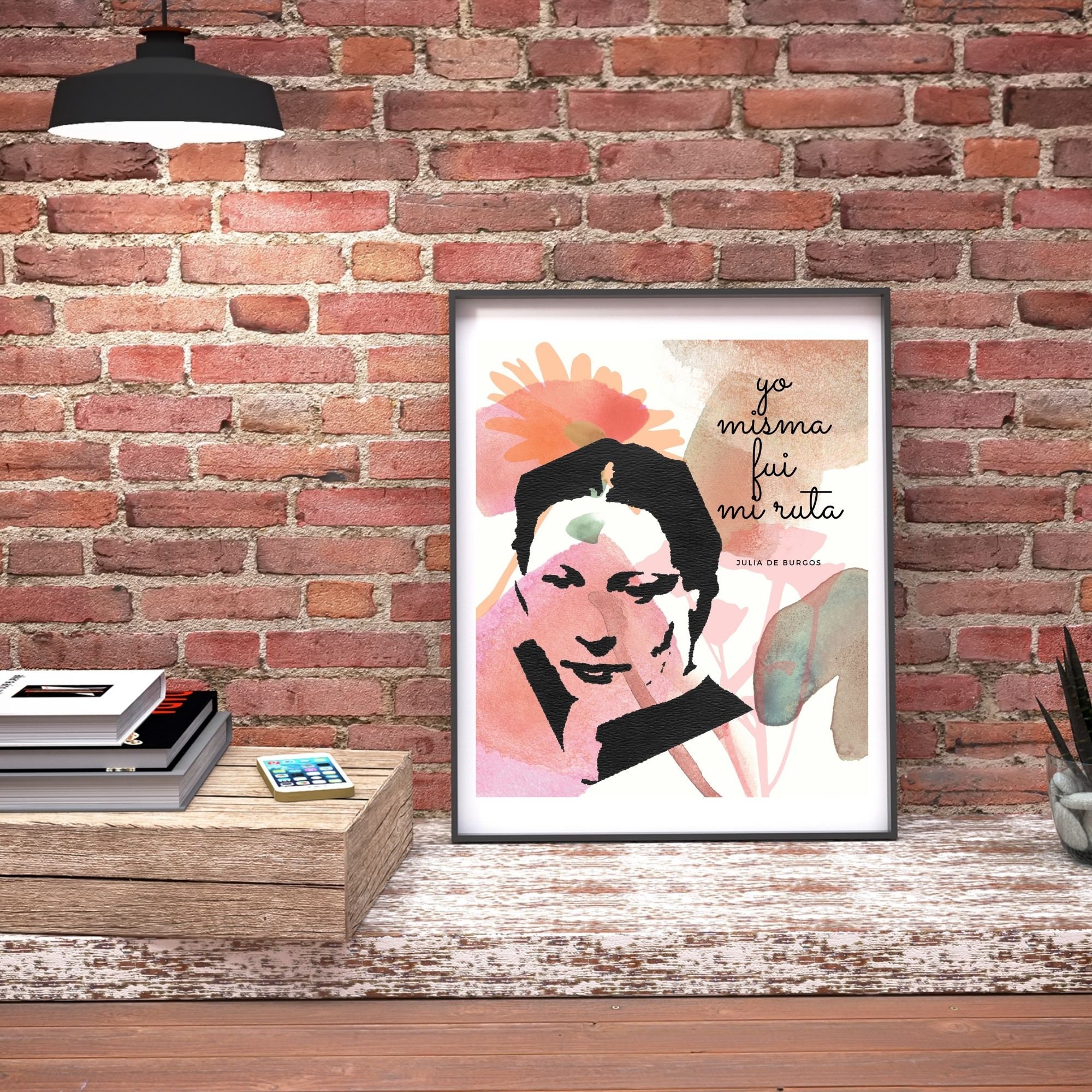 Julia De Burgos Quote Printable Wall Art, Puerto Rican Poet Art for the ...