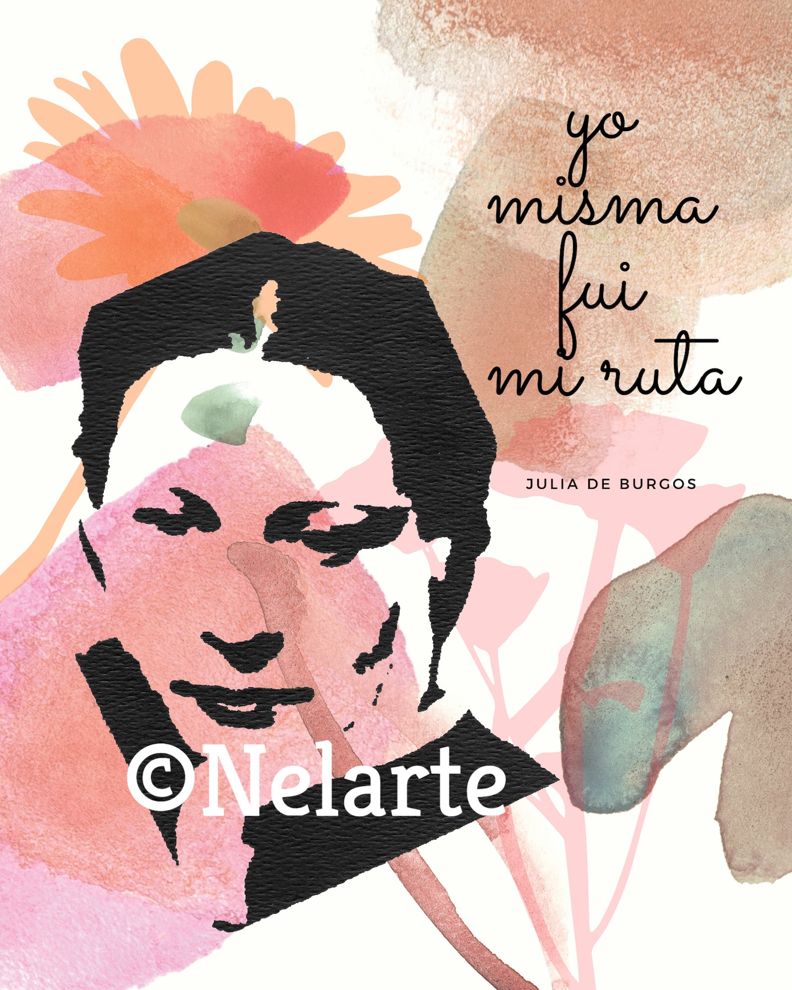 Julia De Burgos Quote Printable Wall Art, Puerto Rican Poet Art for the ...