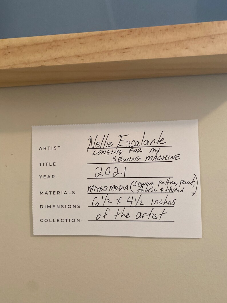 Art Exhibition Label Printable: Artwork Information Cards (digital ...