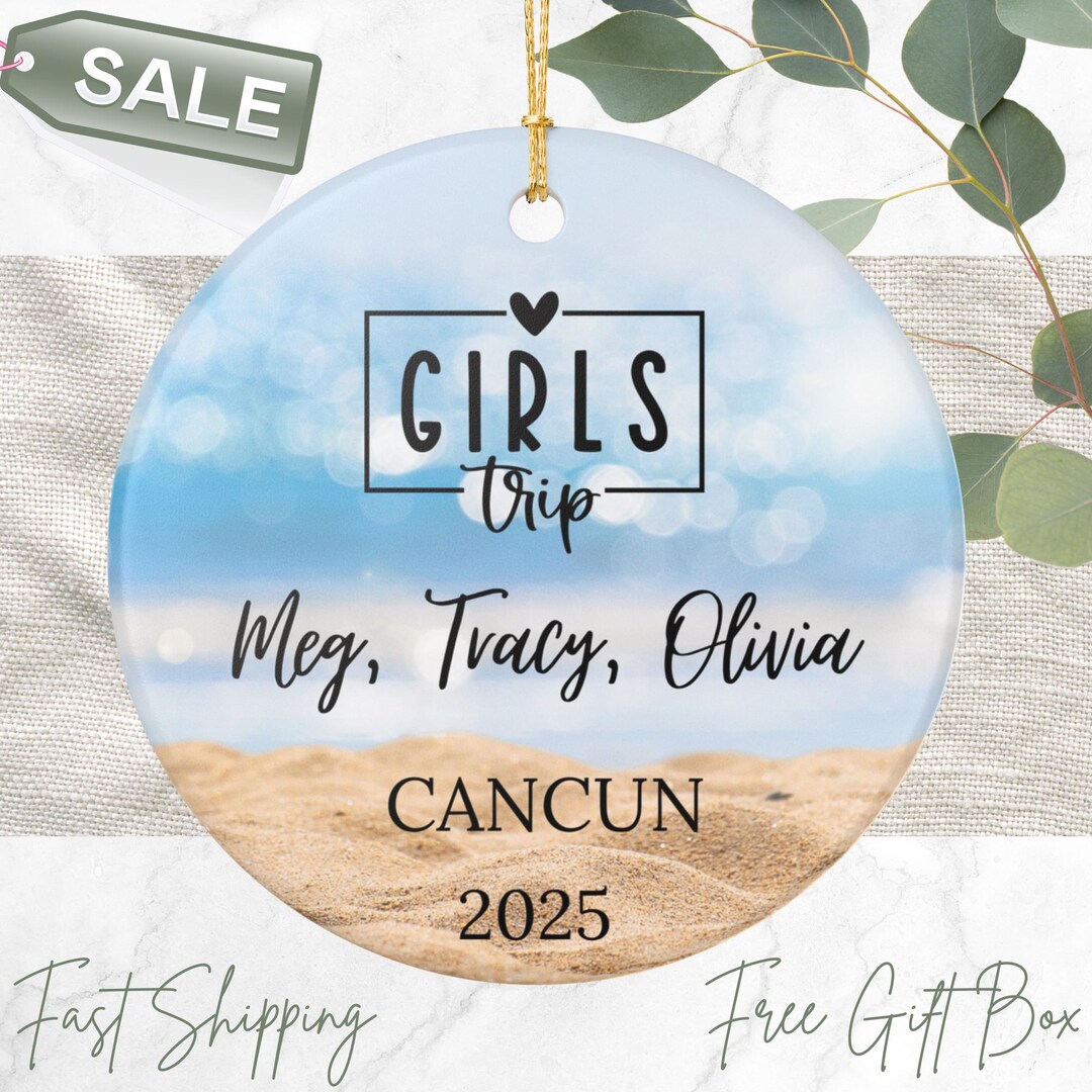 Girls Trip Gifts, Girls Trip Beach Girls Trip Ornament Girls Trip Gift ...