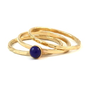 Stackable Rings Set Gold Stackable Rings Gold Stacking - Etsy