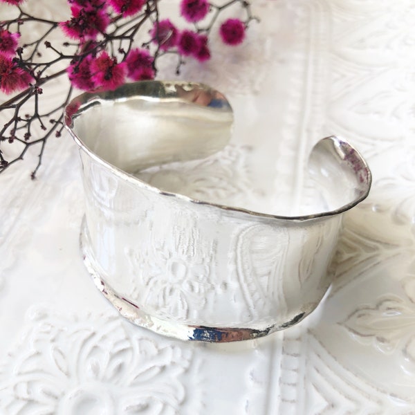 Silver Cuff Bracelet - Etsy