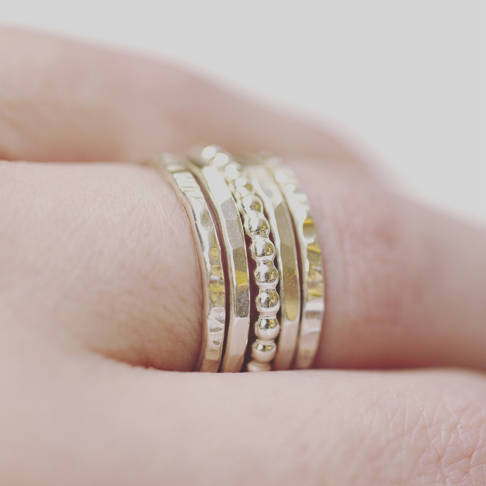 Stackable Rings Sterling Silver Rings Stacking Rings Dainty - Etsy