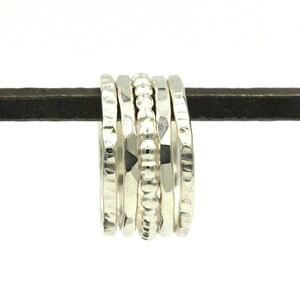 Sterling Silver Stack Ring Set, Stacking Ring Set, Silver Ring for Woman, Stacking Rings ...