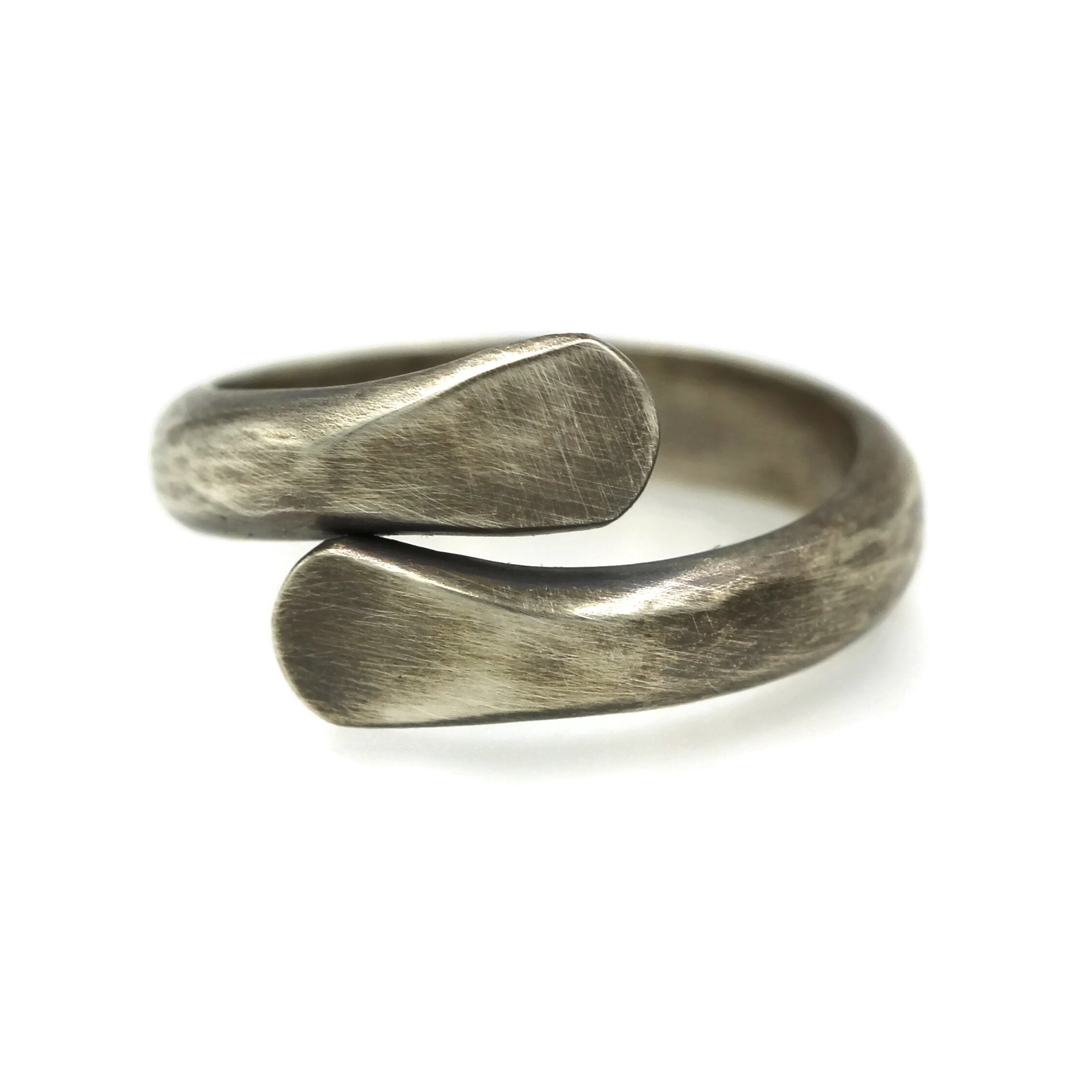 Mens Rustic Thumb Ring, Sterling Silver Rings for Men, Unique Hammered ...