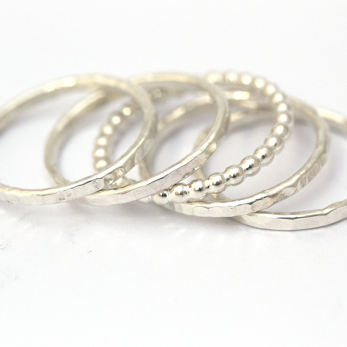 Stackable Rings Sterling Silver Rings Stacking Rings Dainty - Etsy