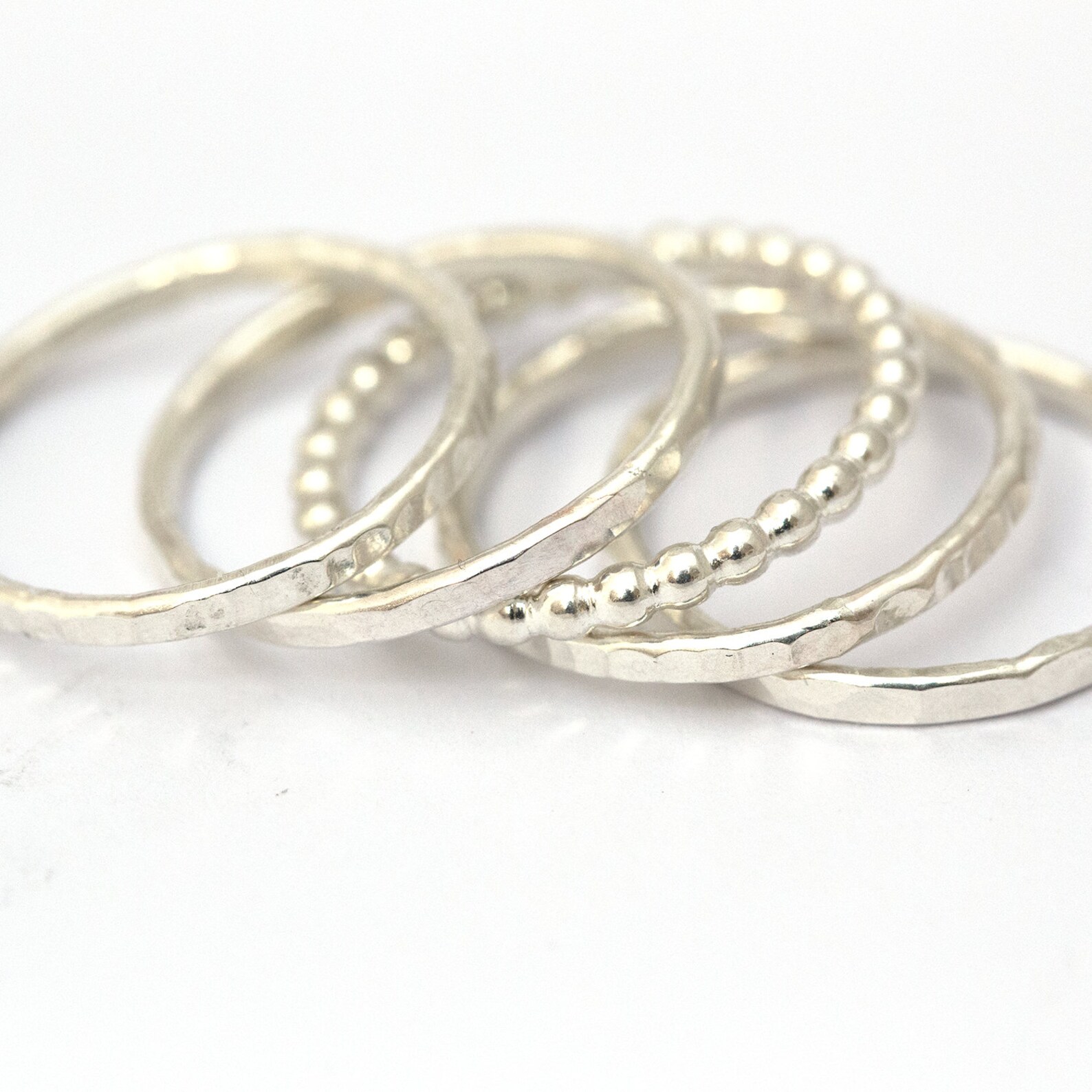 Stackable Rings Sterling Silver Rings Stacking Rings Dainty - Etsy