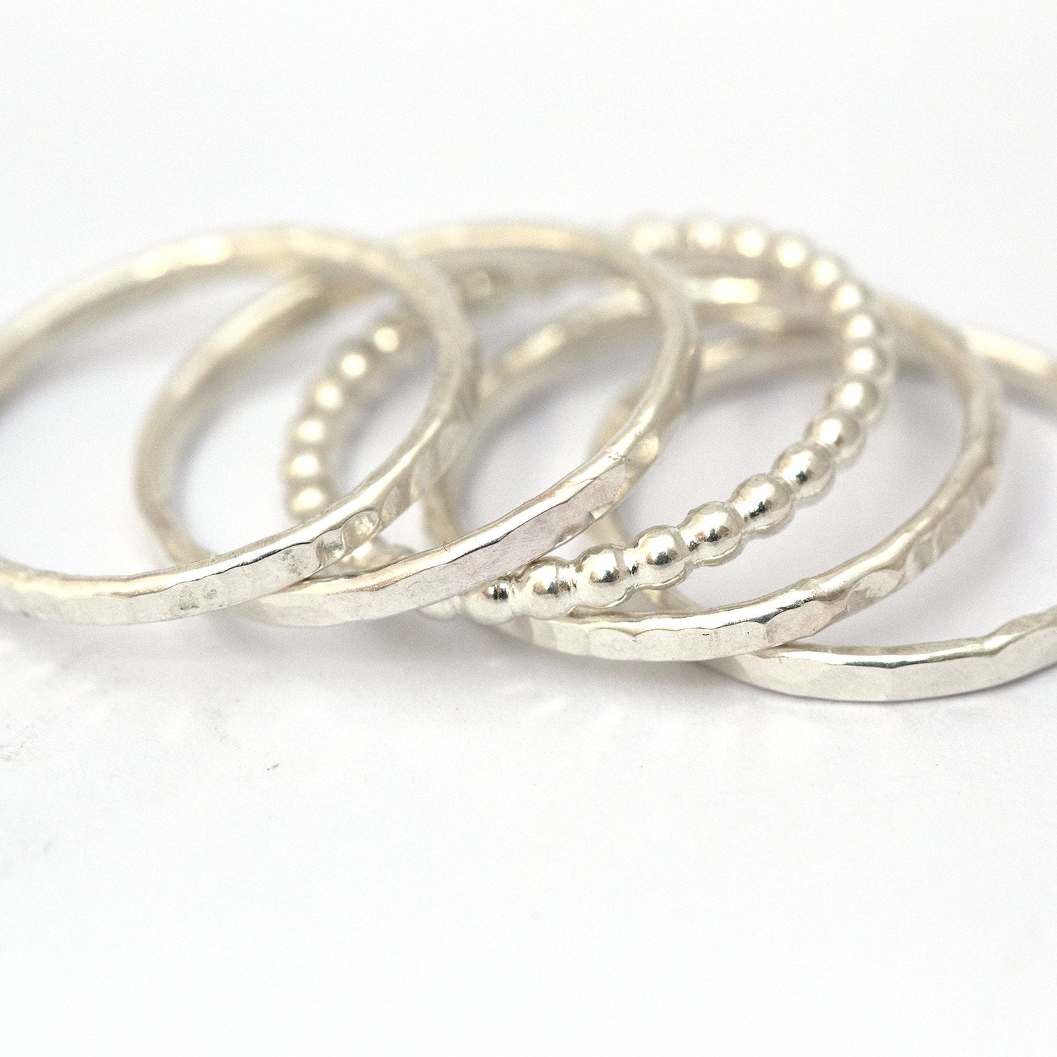 Stackable Rings Sterling Silver Rings Stacking Rings Dainty - Etsy
