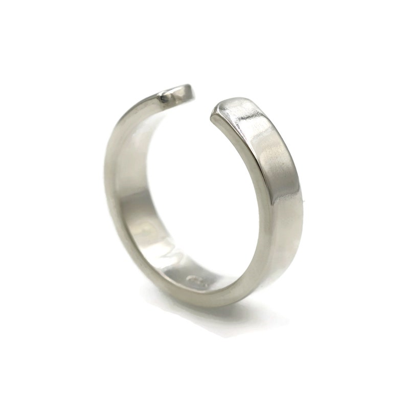 Sterling Silver Ring Unisex Ring Open Ring Silver Rings for - Etsy