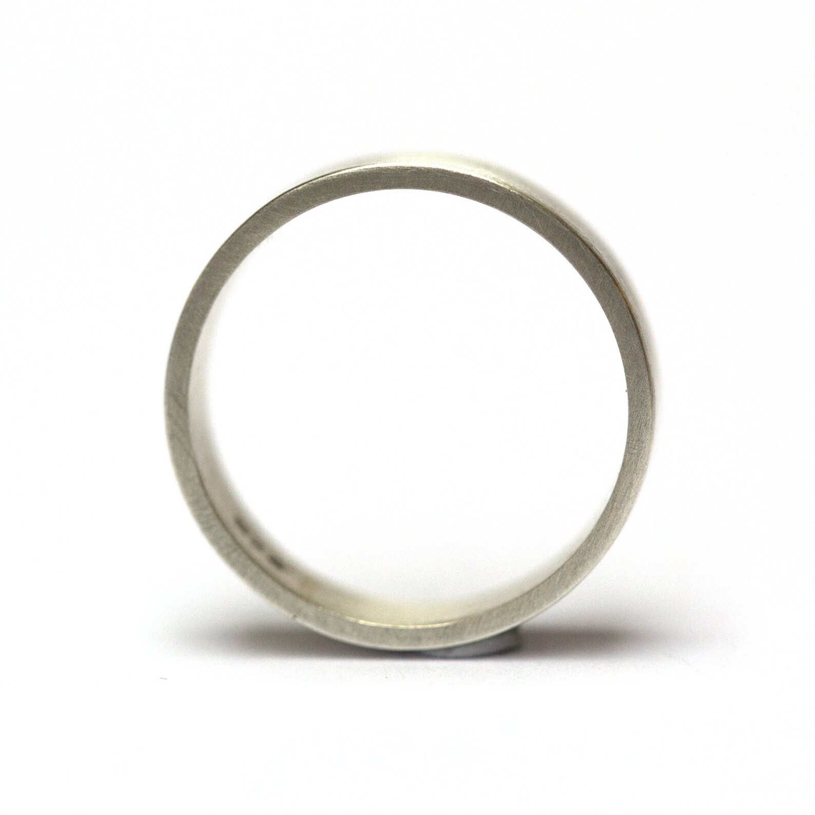 Simple Sterling Silver Wedding Band, Mens Minimalist Promise Ring - Etsy