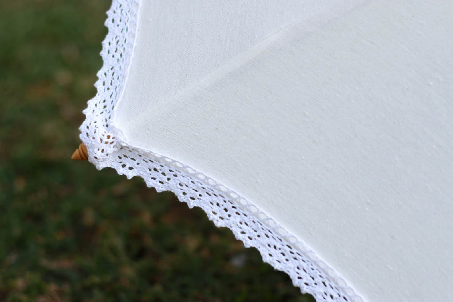 Pre-order White Thai Parasol With White Lace Ruffle Size M - Etsy
