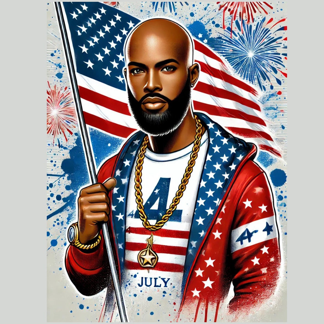 Fourth of July PNG Bundle, Black Women Clipart, Black Men Clipart ...