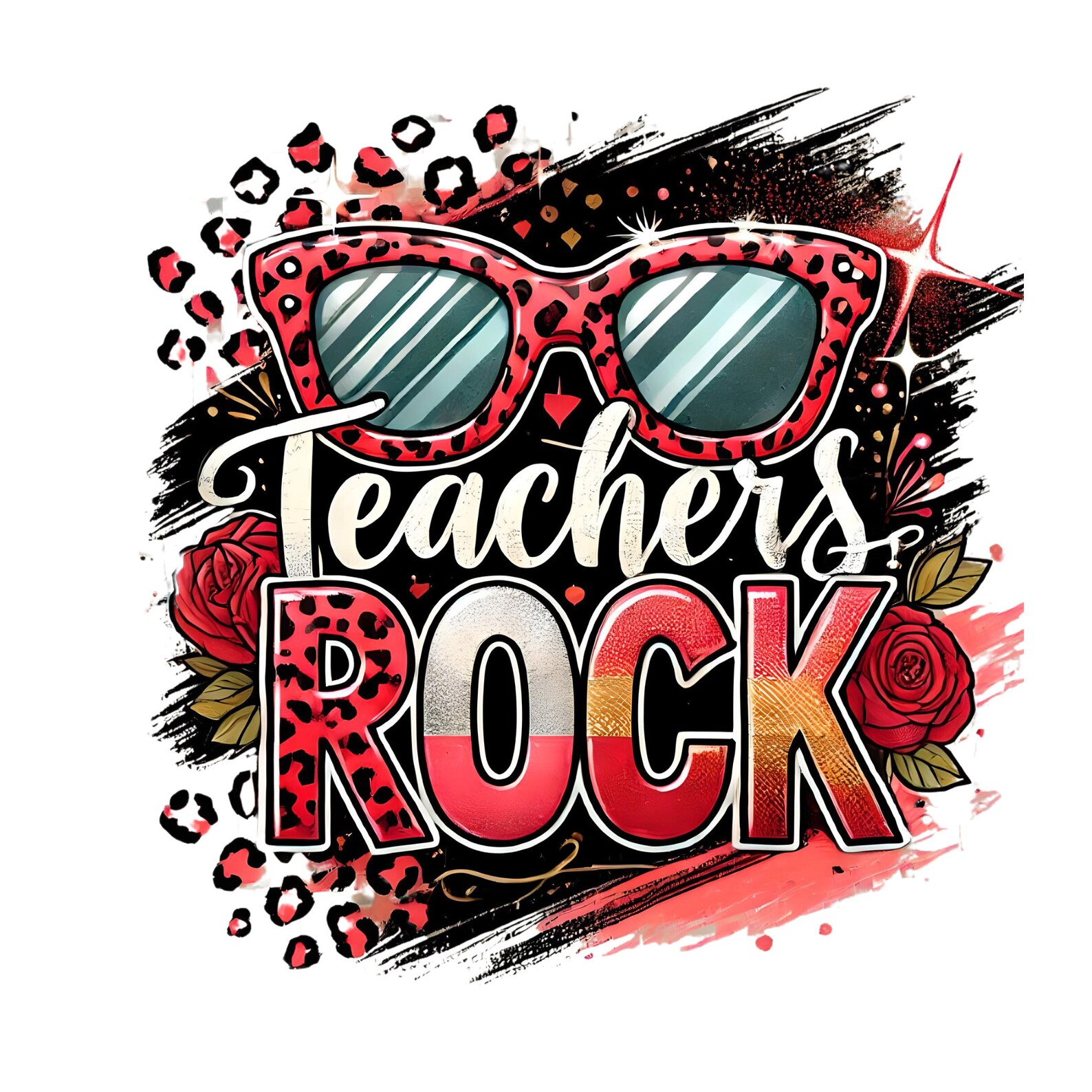 Teachers Rock Sublimation, Teachers Rock PNG, Teachers Clipart, Teacher ...