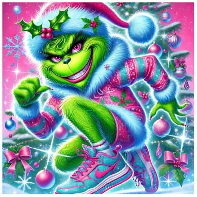 Pink & Blue Grinch Clipart, Christmas Grinch PNG, Grinch Clipart ...