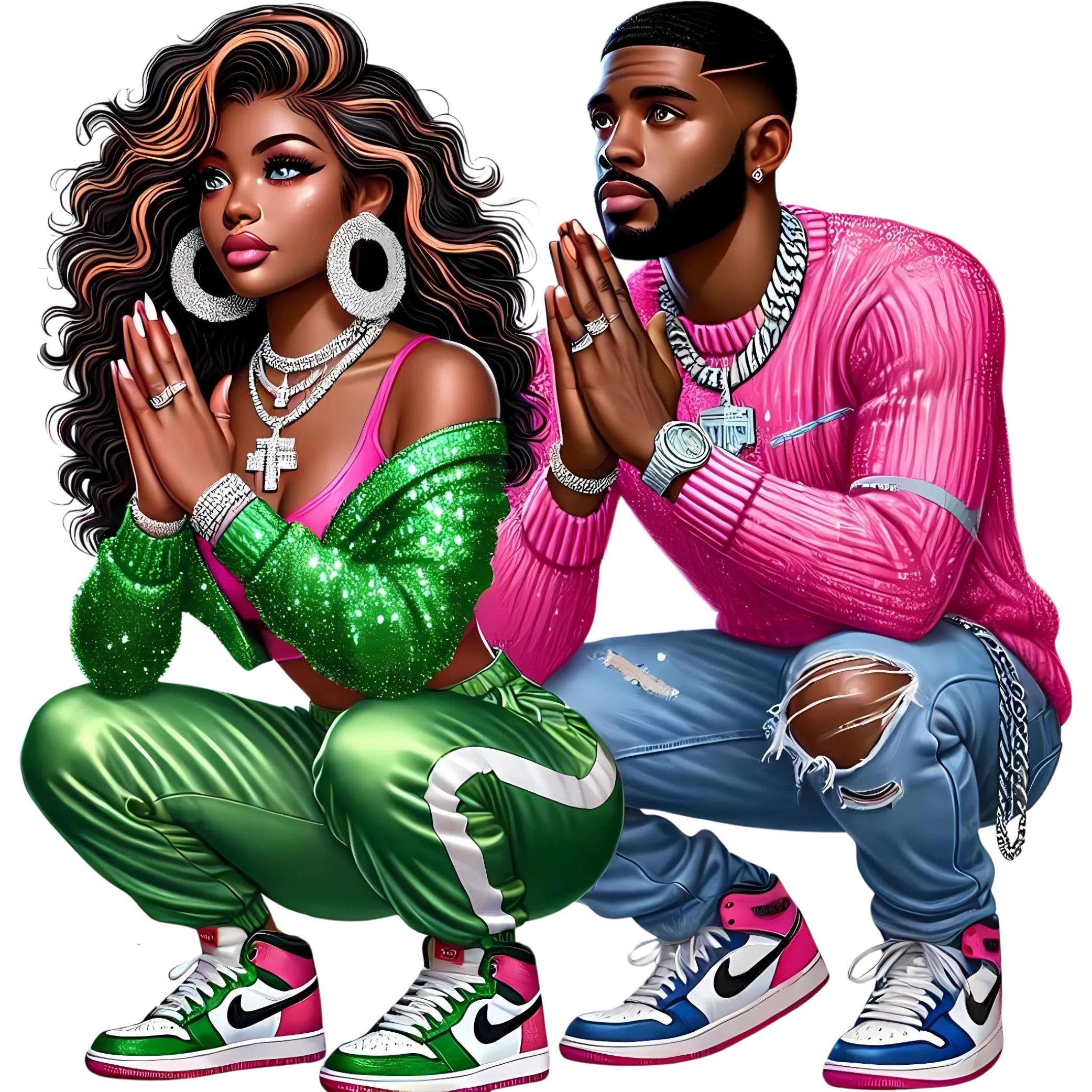 36 Praying Couples Bundle, Couples That Pray Together Clipart, Praying ...