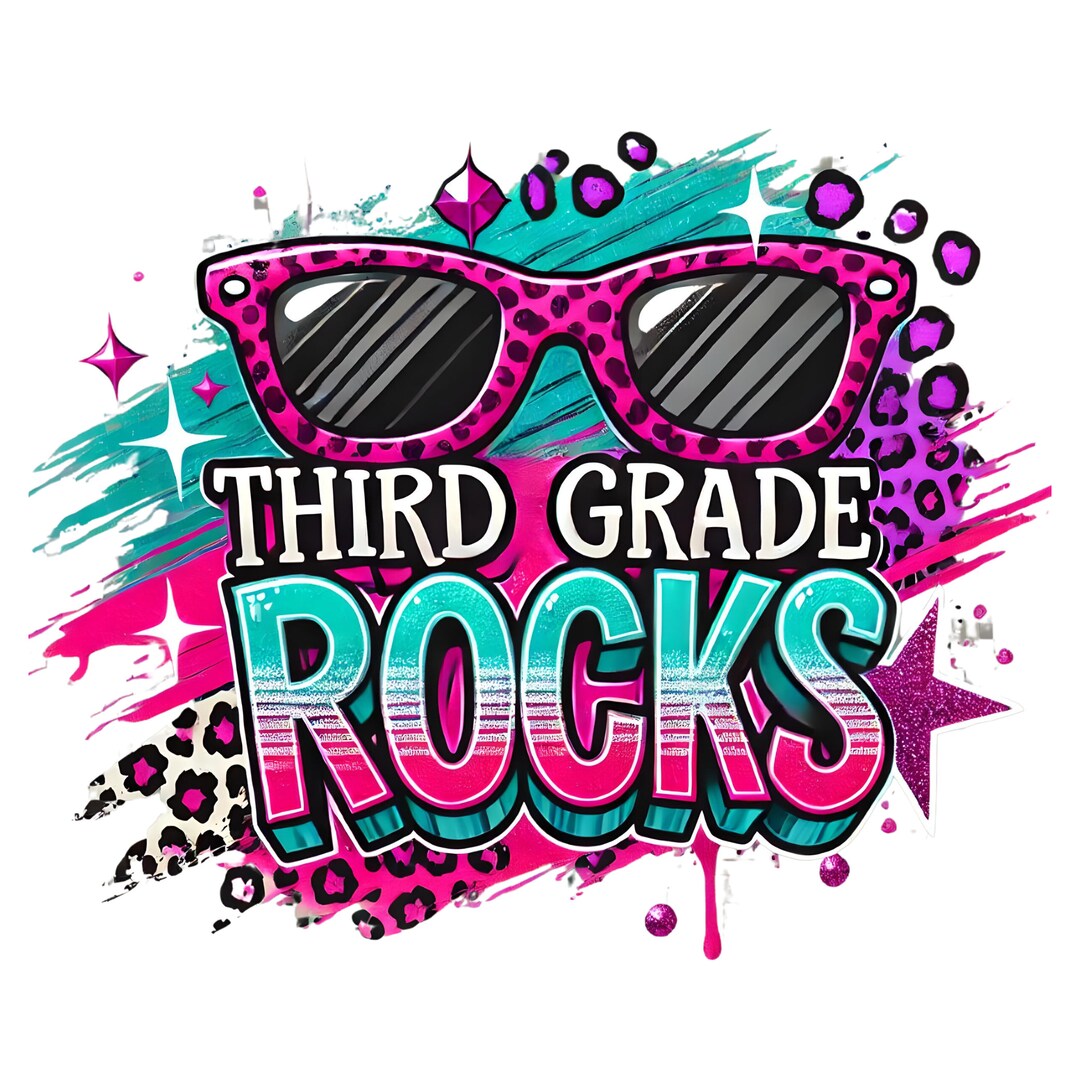 Third Grade PNG, Third Grade Sublimation, School Art, Third Grade ...
