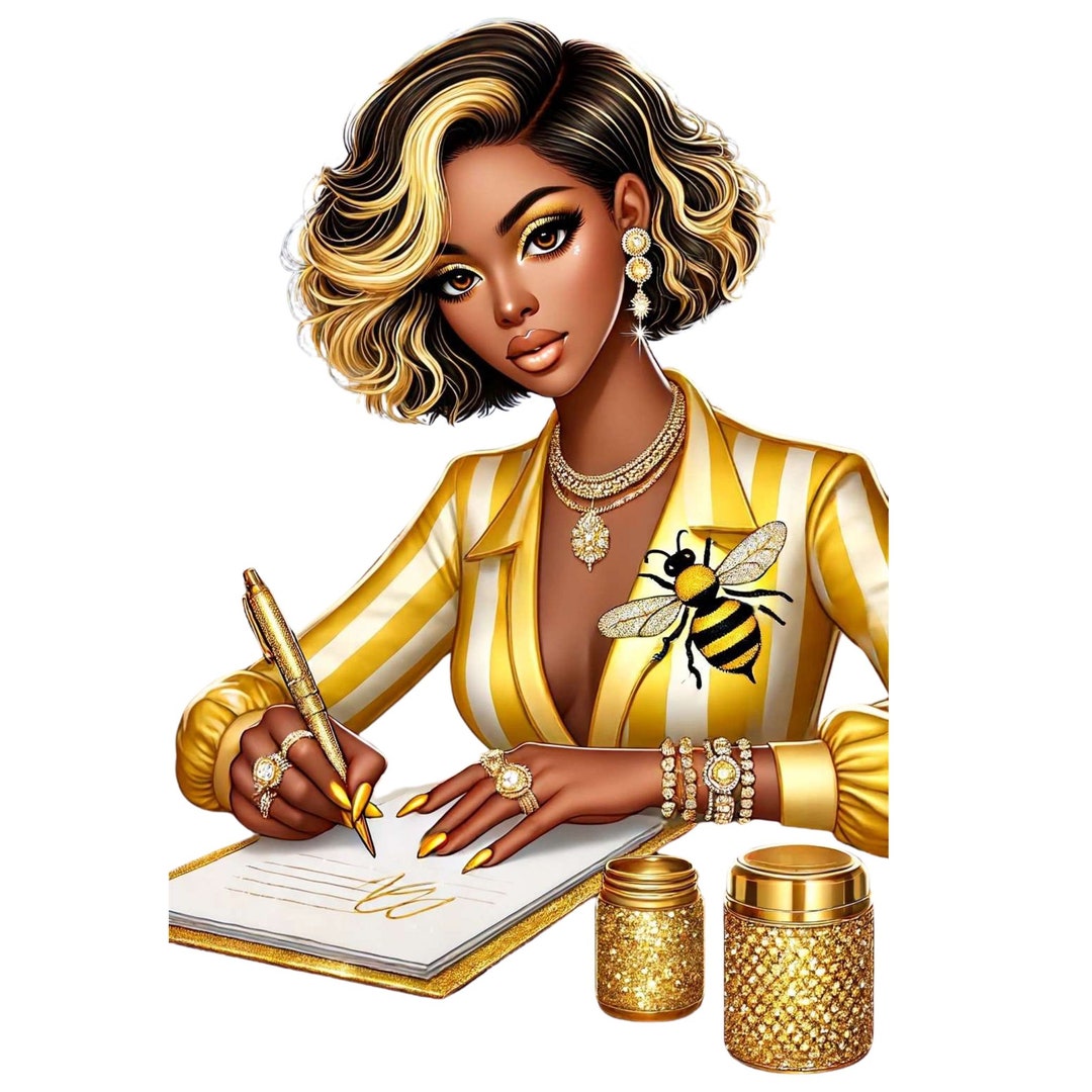 40 Motivational Boss Ladies Clip Art, Black Women Clip Art, Chibi ...