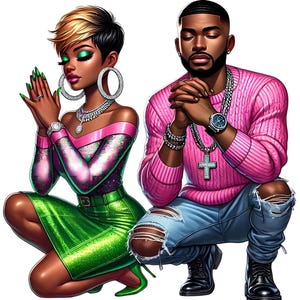 36 Praying Couples Bundle, Couples That Pray Together Clipart, Praying ...