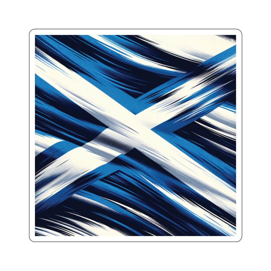 Scottish Flag Sticker - Etsy