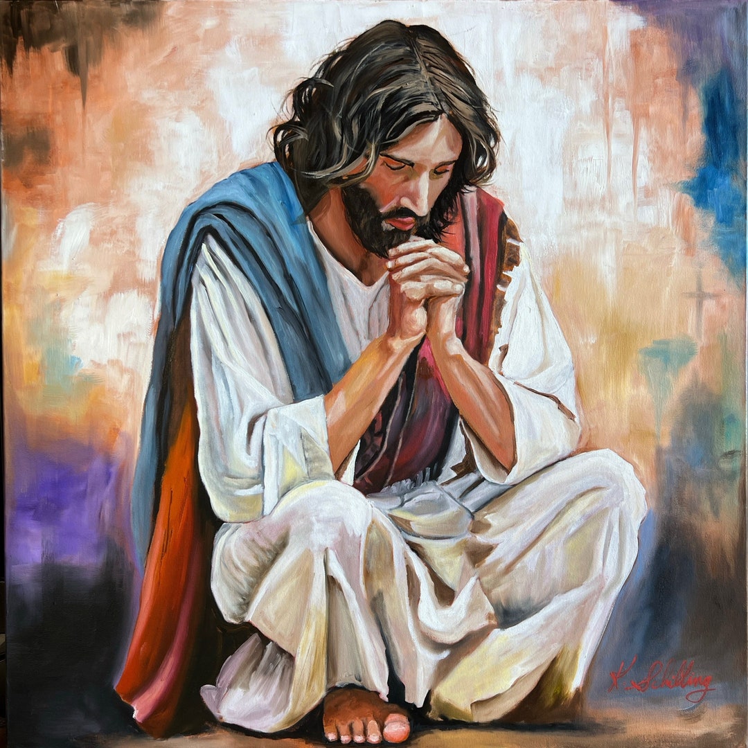 A Moment of Stillness, of the 100 Faces of Jesus - Etsy