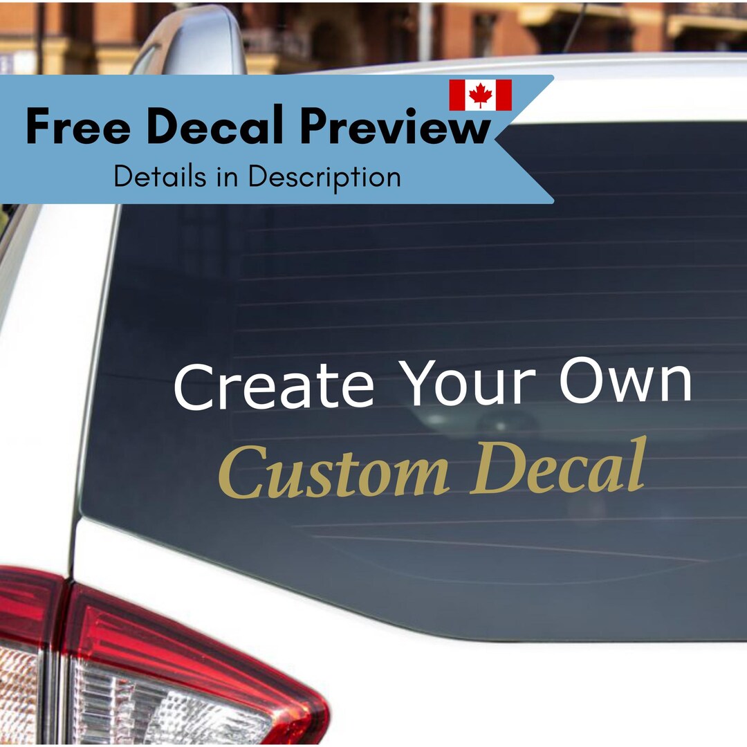 Custom Text Vinyl Decal / Business Name Decal / Personalized Sticker ...