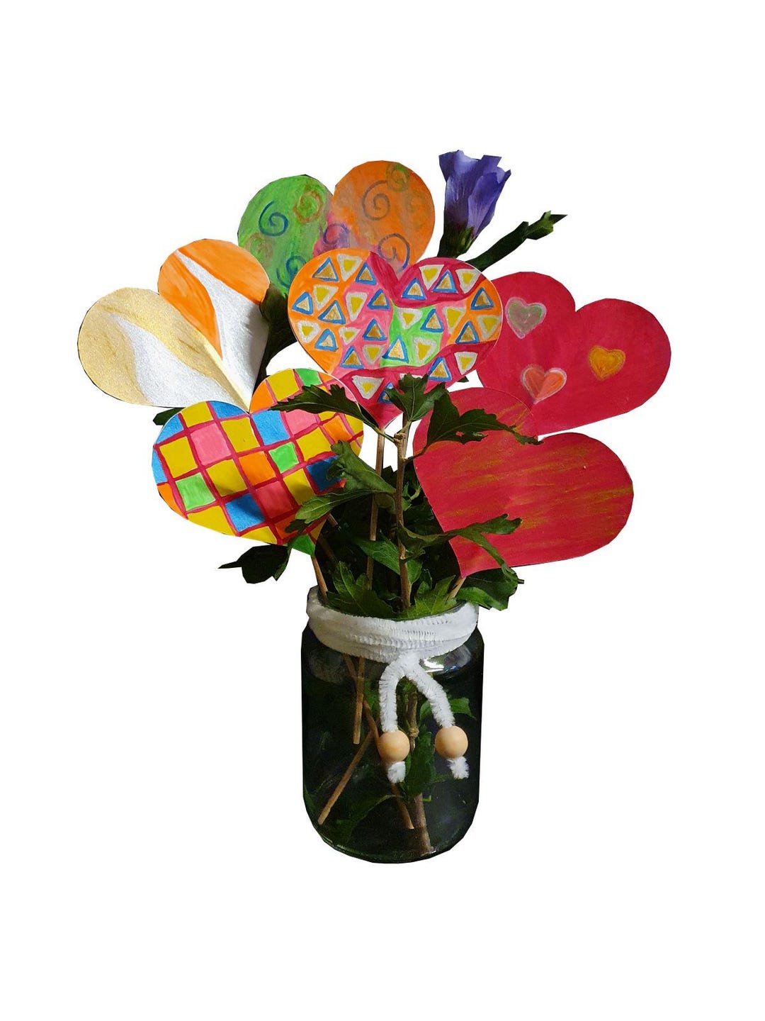 Diy Craft Set "everything Included" - Magic Wands/flower Sticks Heart ...