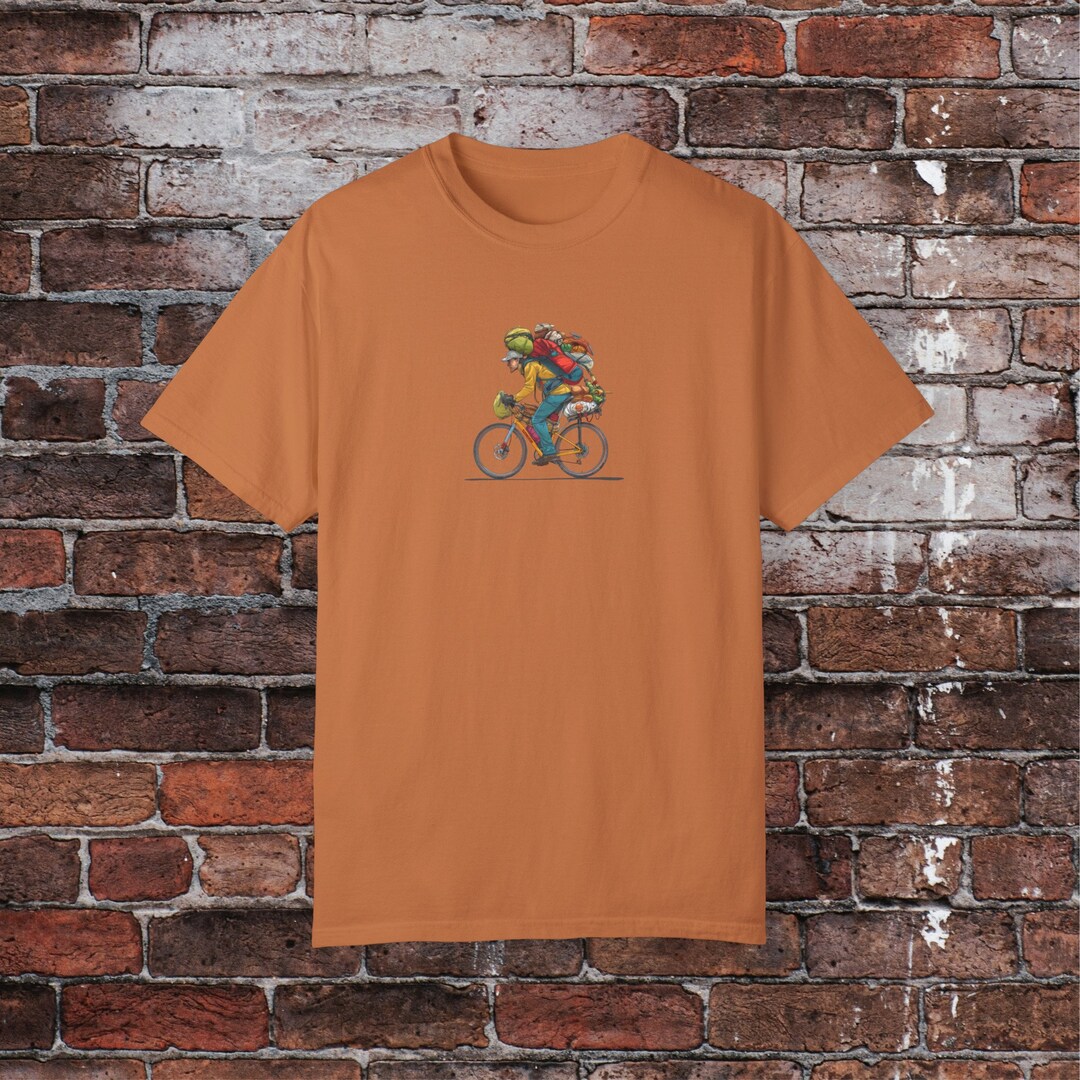 Pack Mule T-shirt, Overloaded Bike Design, Perfect for Bike Packers ...