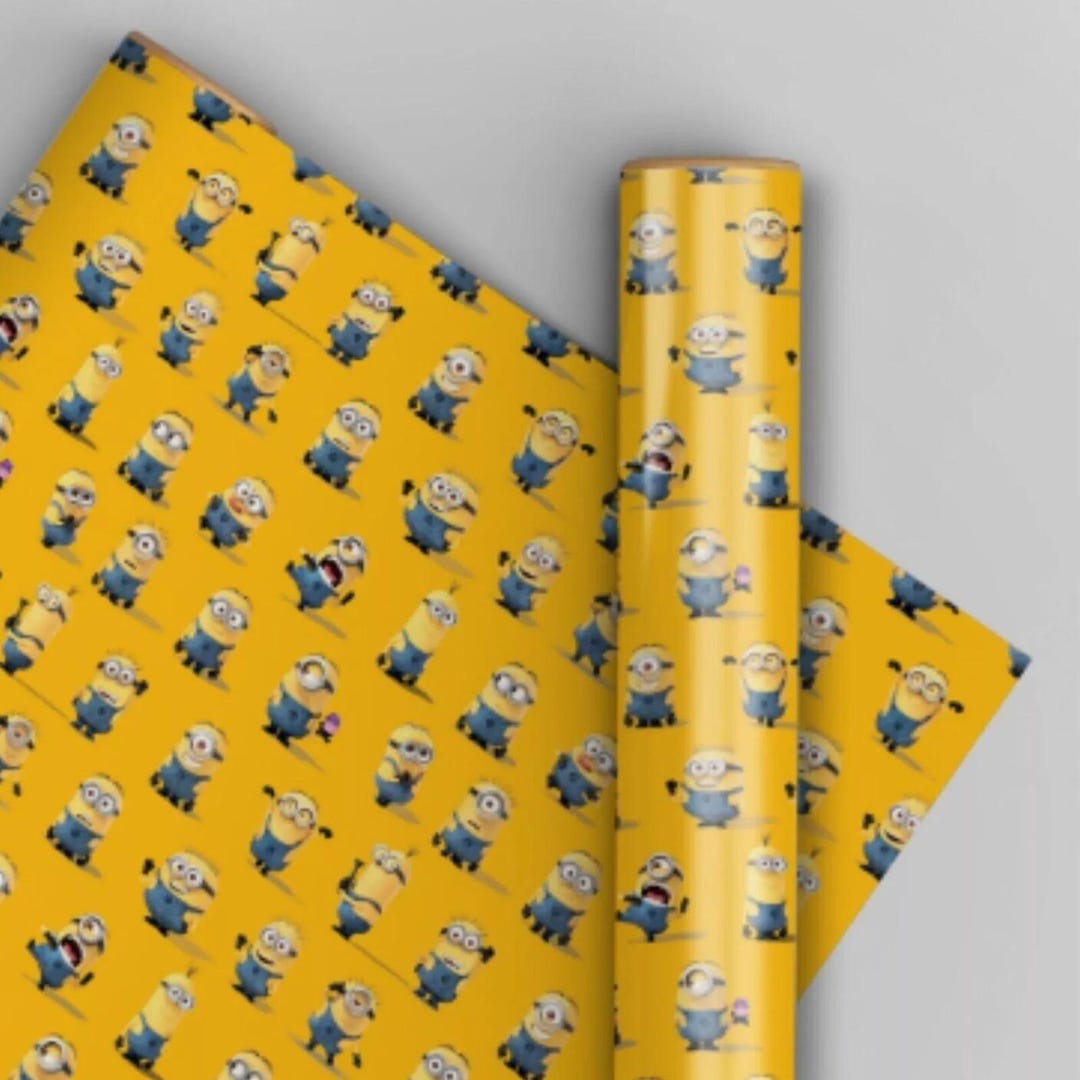 Despicable Me Minions Gift Wrapping Paper, Gift Wrapping for Birthdays ...