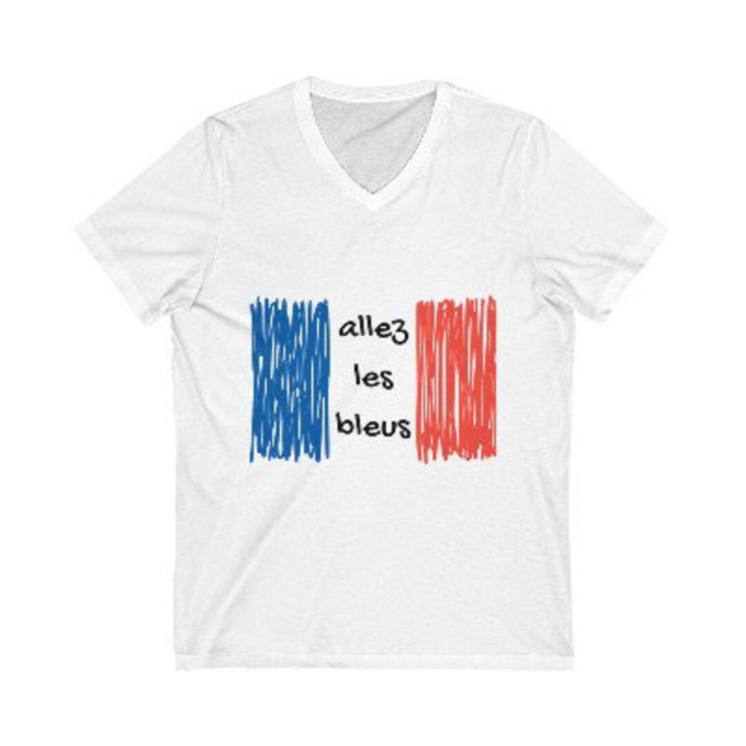 T-shirts Fans équipe De France -- "allez Les Bleus" - Etsy