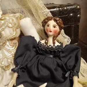 Custom Primitive Regency Style Ghost Doll With Mourning Doll: Memento ...