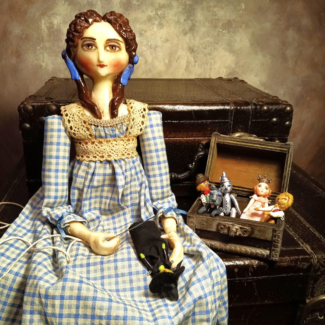 7 Doll Set! OOAK Regency Style Dorothy Doll Maker Wizard of Oz ...