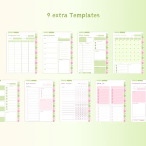 Green & Pink Digital Student Notebook, iPad Notes (digital Download) - Etsy