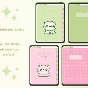 Green & Pink Digital Student Notebook, iPad Notes (digital Download) - Etsy