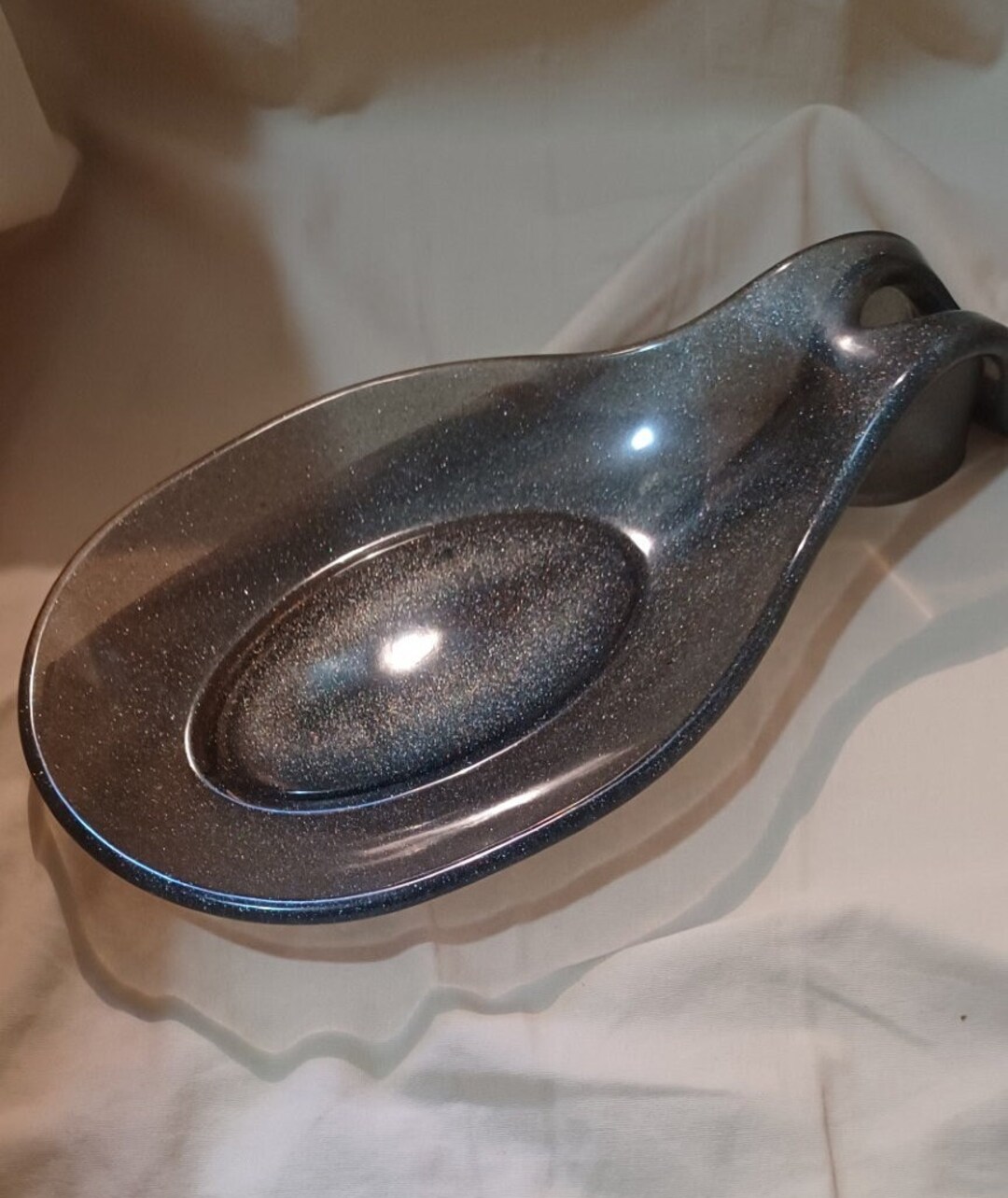 Update Your Counter/stove Top With This Sparkly, Smokey Gray Spoon Rest ...