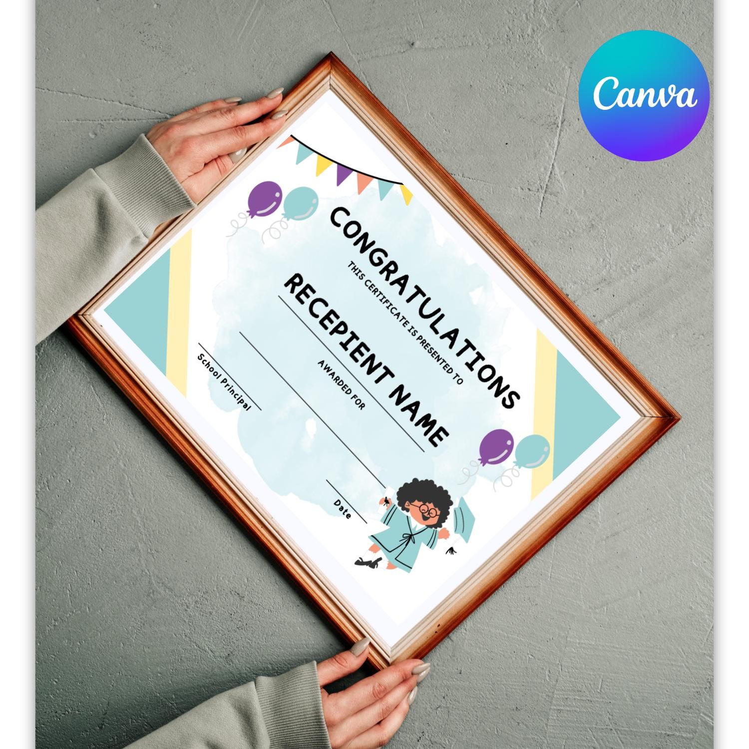Editable Congratulations Certificate Template, Well Done Certificate ...